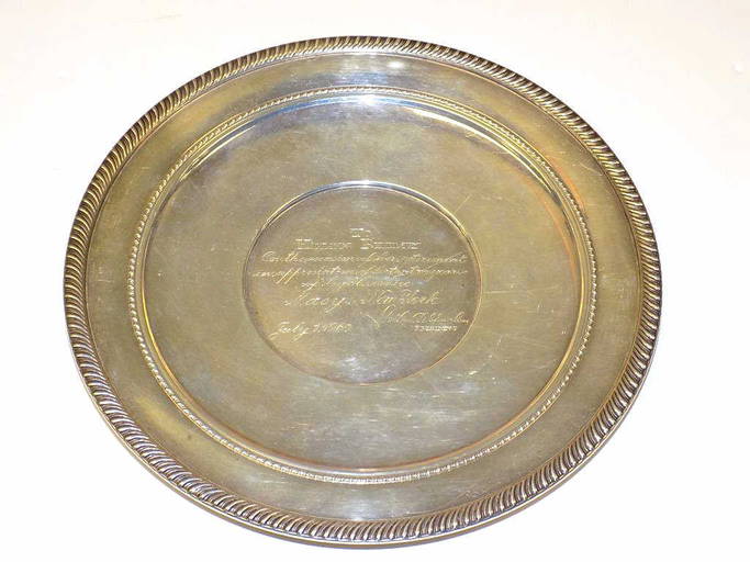 Fisher Sterling Silver Presentation Tray Fisher