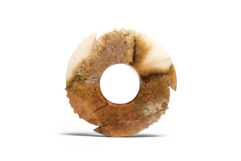 Western Zhou Dynasty A Carved Jade Disc