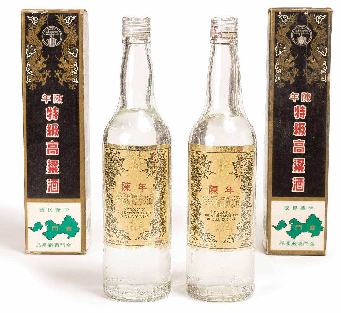 TWO BOTTLES OF KAOLIANG LIQUOR, 1980