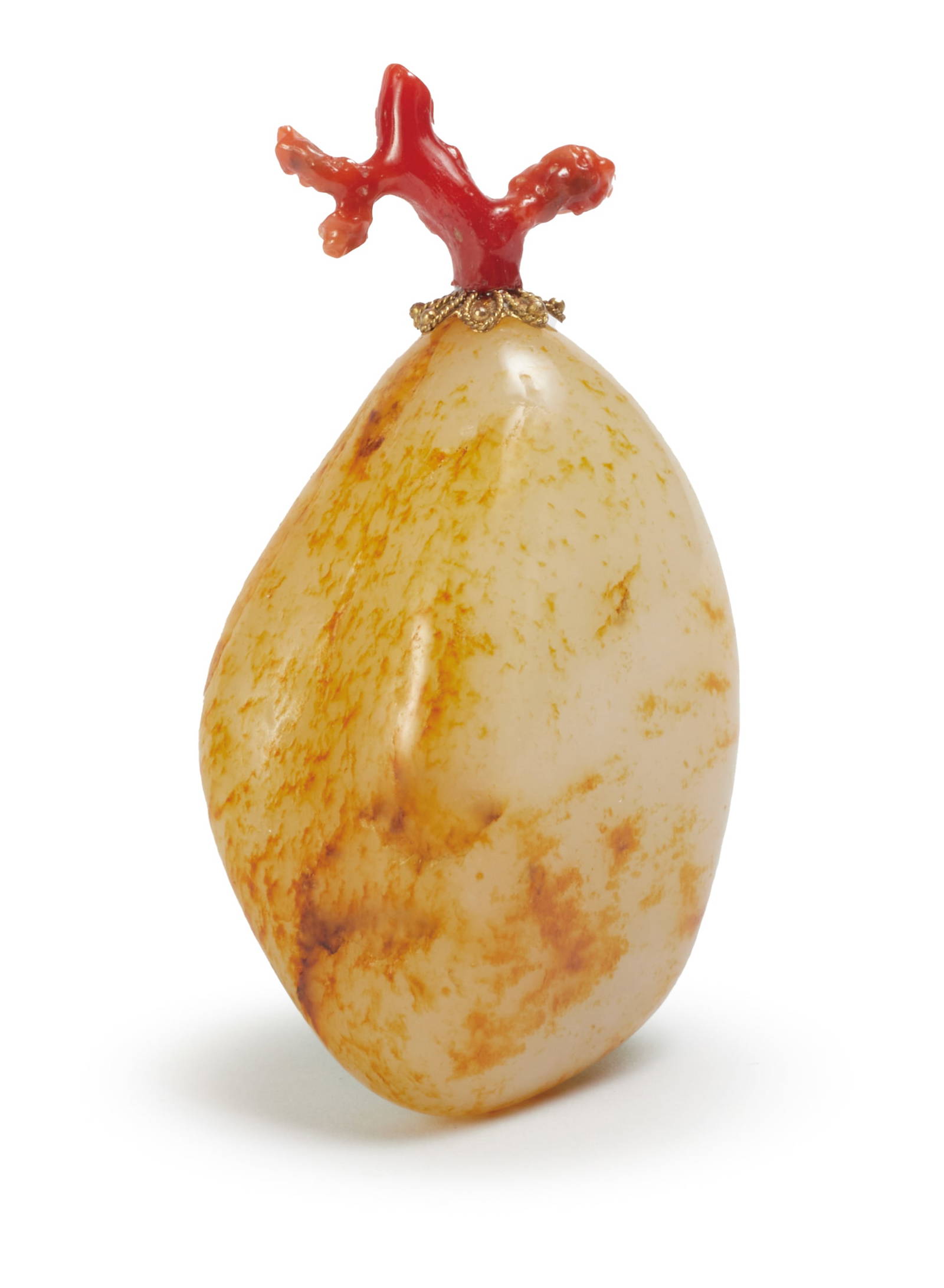 A White Jade Snuff Bottle Qing Dynasty Auction