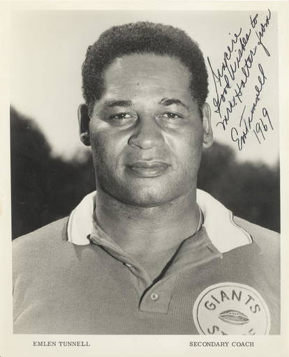 Emlen Tunnell (first African American To Be Inducted