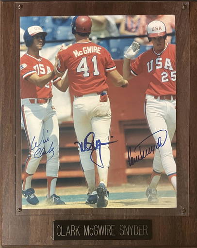 Mark Mcgwire, Will Clark, Cory Synder Signed Photo (#0239) on Jan 26 ...