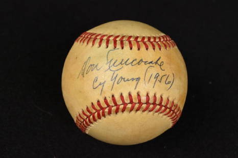 Cy Young Autographed Official American League Baseball