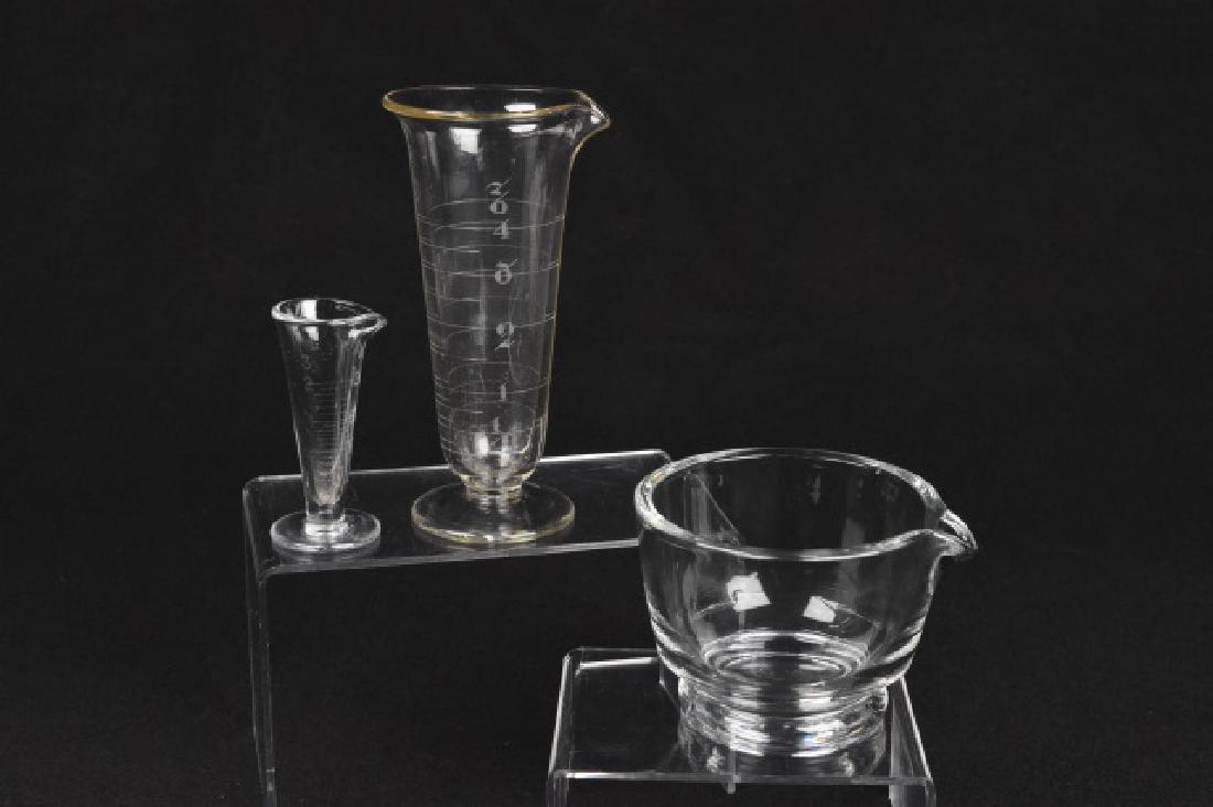 Antique Pharmacy Conical Graduates/Beakers