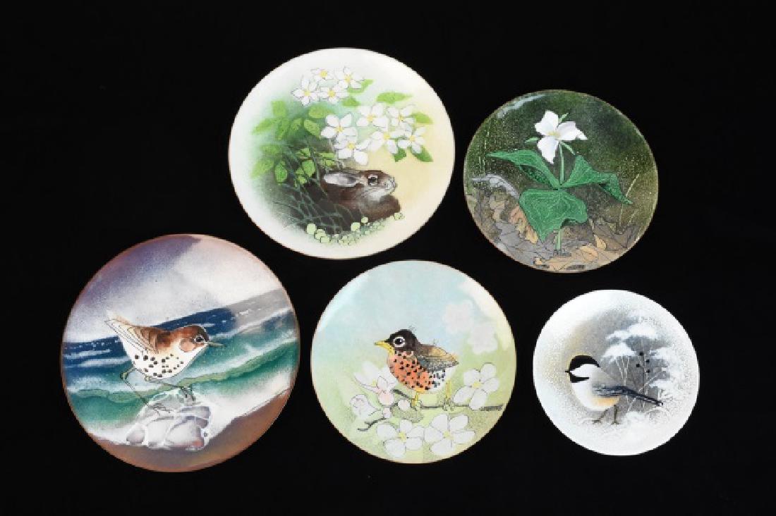 (5) Norman Brumm Enamel On Copper Plates