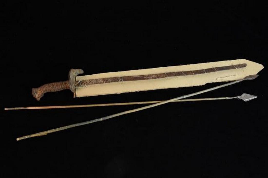 Ancestral Pygmy Tribe Sword and Arrows