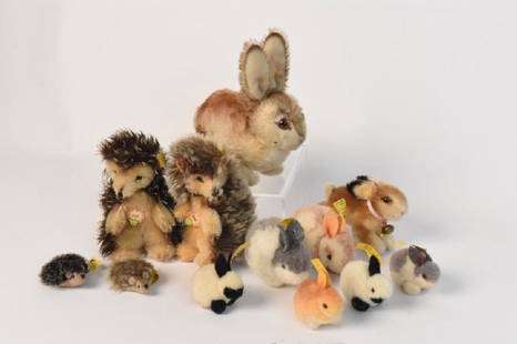 Two (2)vintage Steiff Rabbits