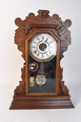 Waterbury Clock Co. Gingerbread Mantle Clock