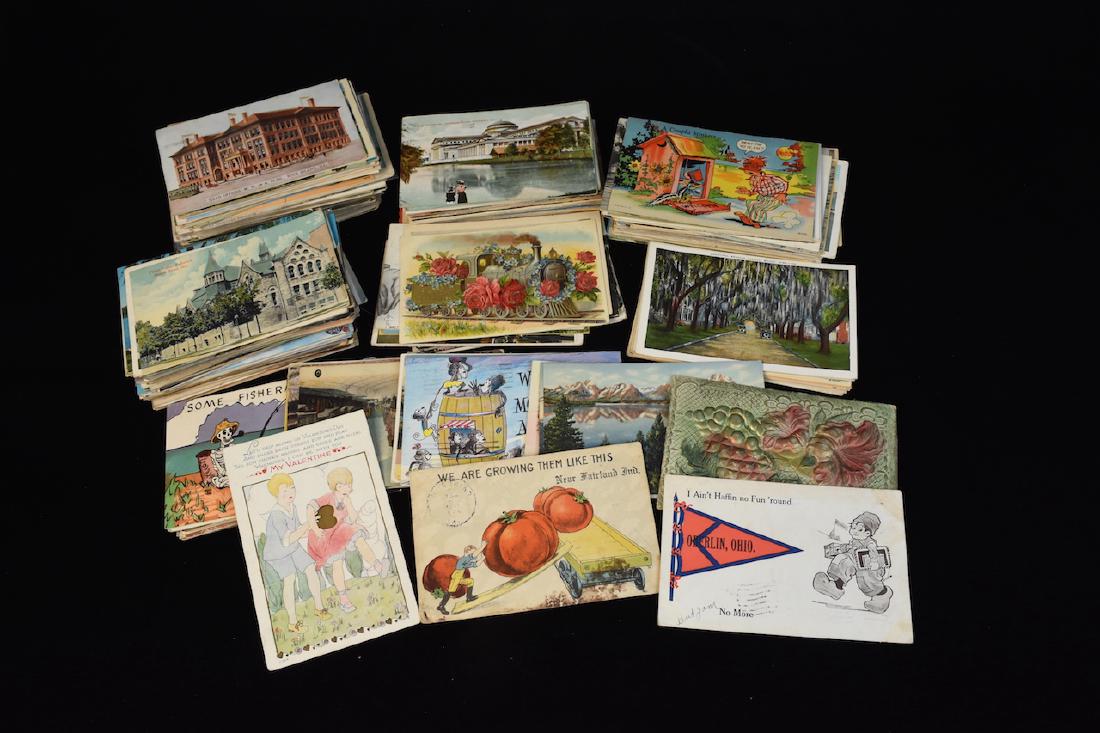 400+ Early, Linen & Divided Back Postcards