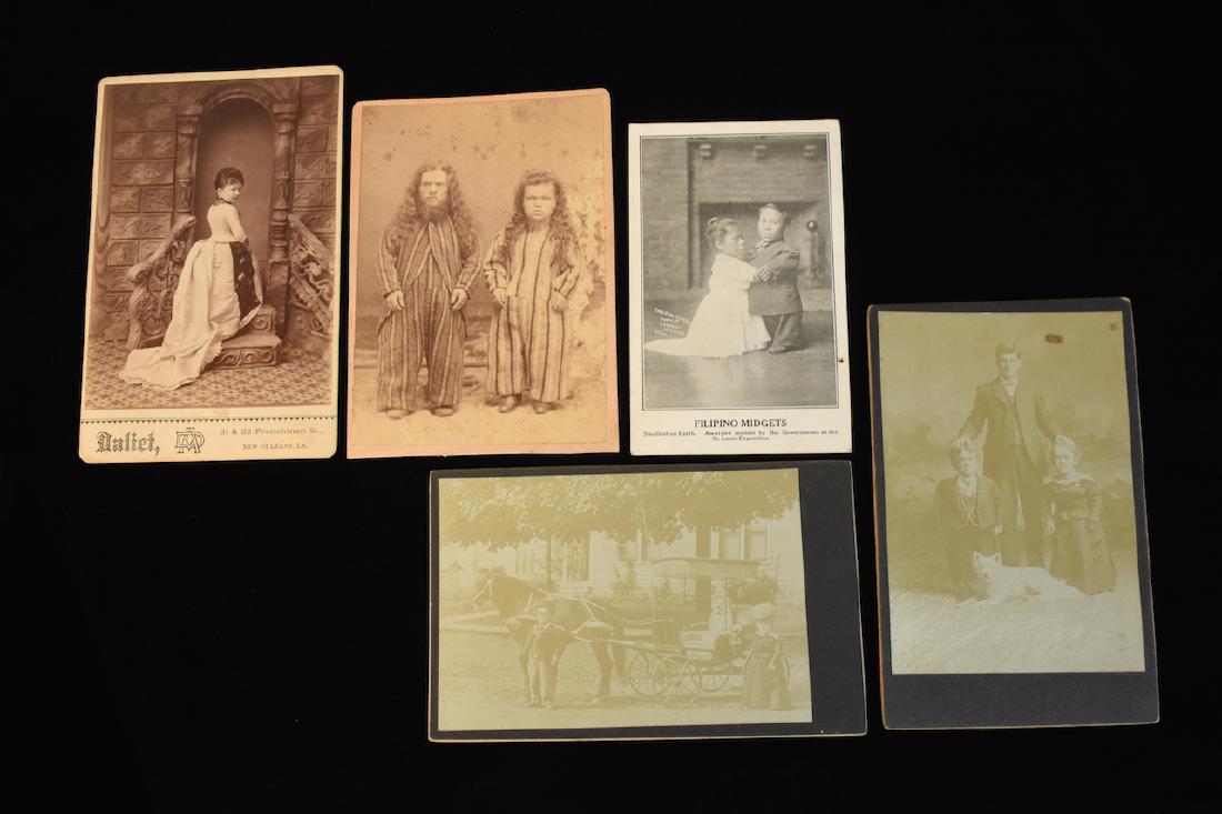 Midget Postcard, Real Photo & Cabinet Cards