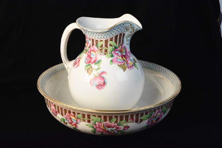 Keeling & Co "losol Ware" Pitcher & Basin Set