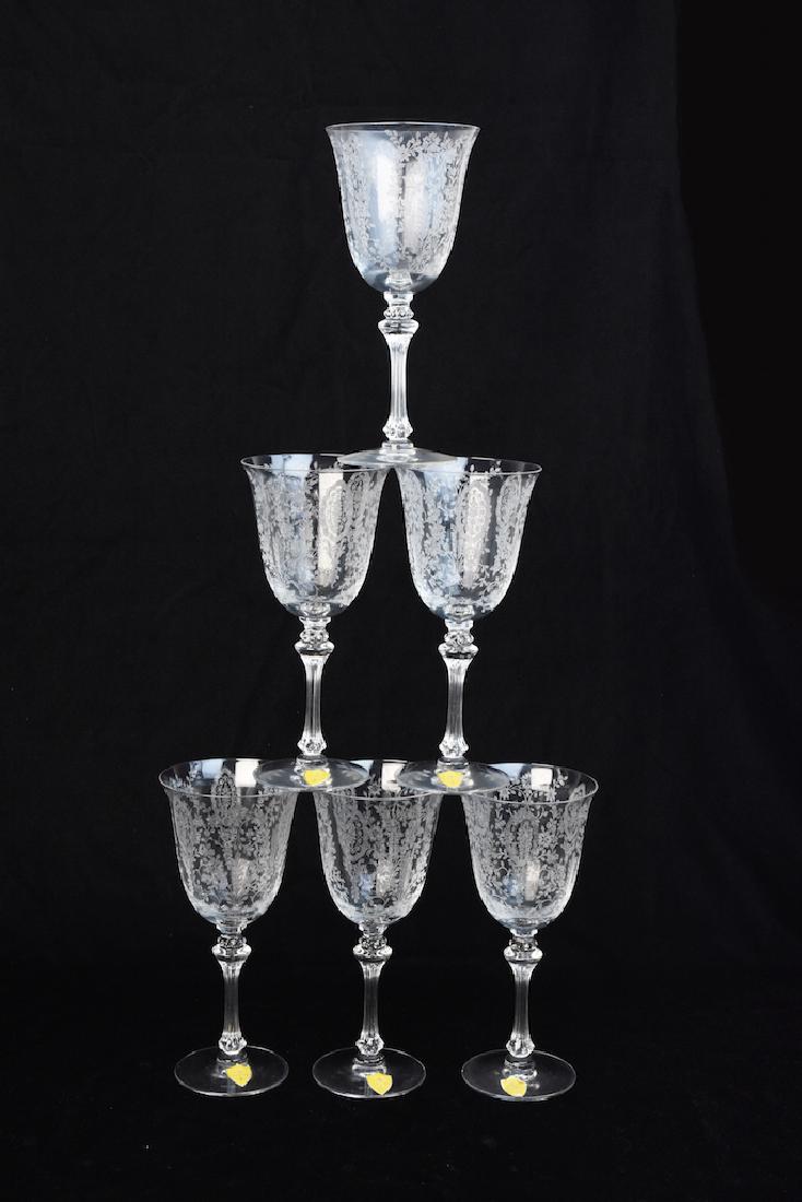 Tiffin Crystal June Night Stemware Set