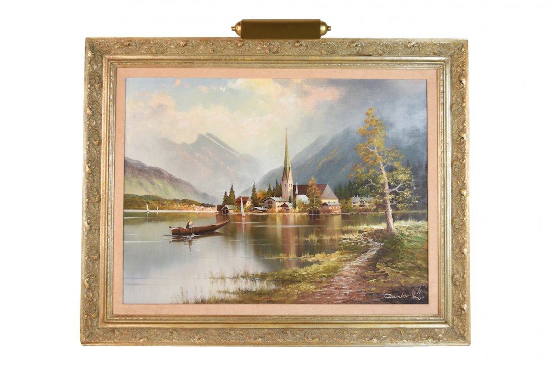 Original Gustav Weiss Oil in Canvas