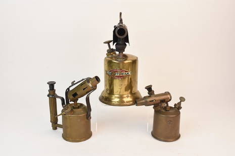 Vintage Brass Railroad Handheld Engine Torch