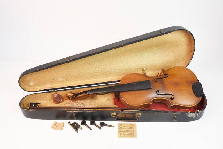Vintage Conservatory Violin In G.s.b. Case