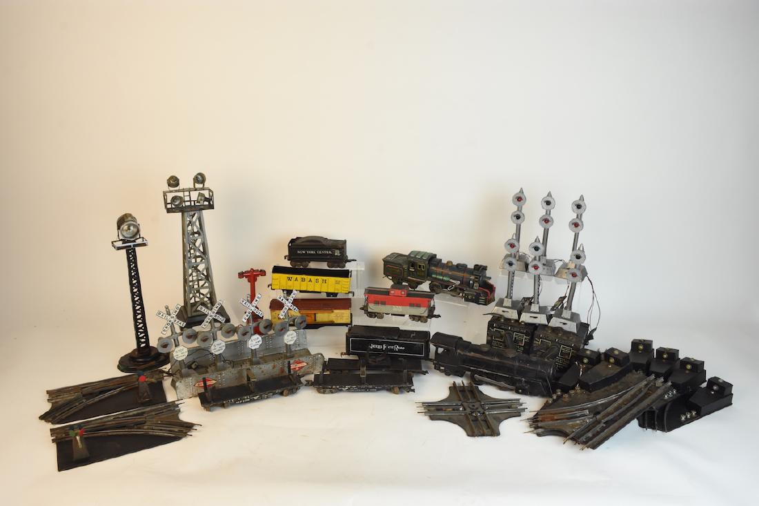 Large Lot of Marx Train Cars & Accessories