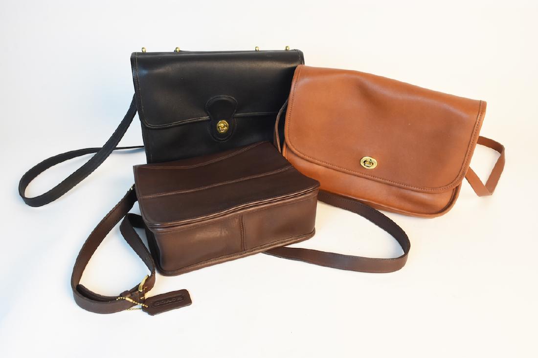 (3) Authentic Coach Handbags