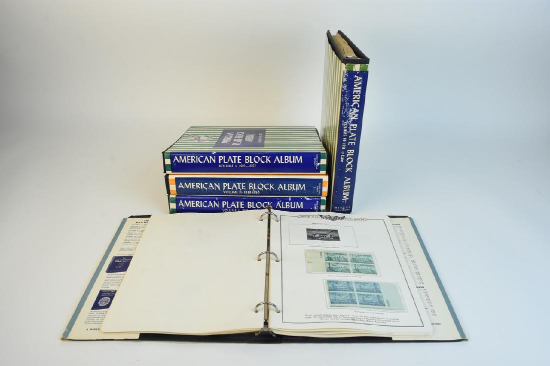 (5) American Plate Block Albums for Stamps