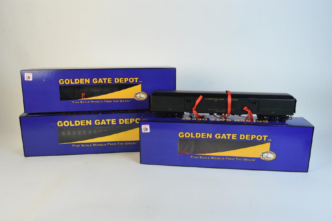 O Scale Golden Gate C&o Model Train Cars