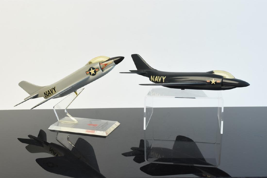 (2) US Navy Topping Jet Airplane Models, F3 Demon