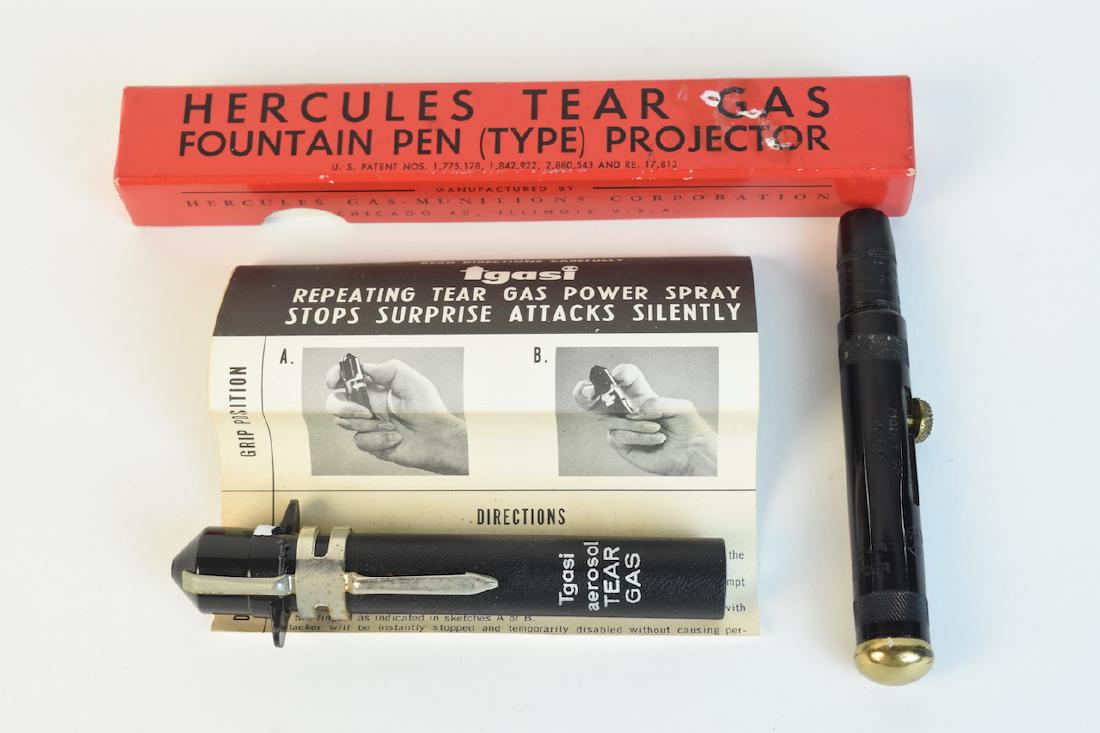 Hercules & Tgasi Tear Gas Portable Sprayers; OB