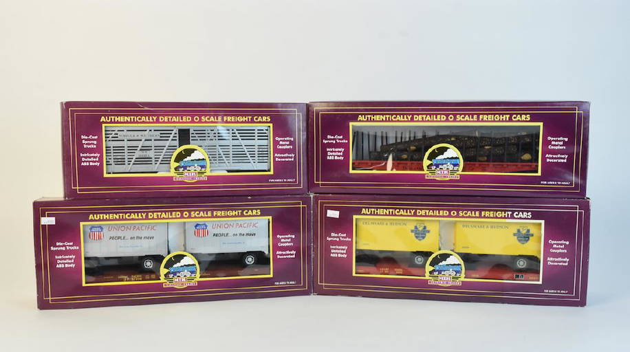 (4) Mth O Scale Electric Train Freight Cars