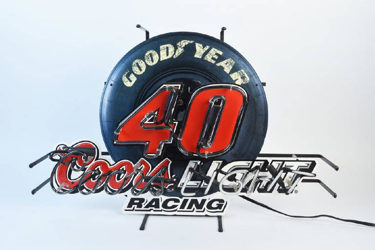 Coors Light Goodyear Nascar #40 Neon Sign