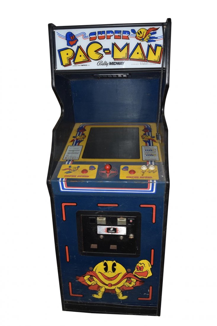 Super Pac-Man Arcade Game by Bally Midway, 1982