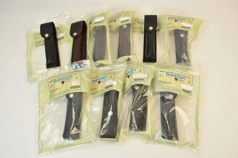 (10) Boston Leather Flashlight Cases
