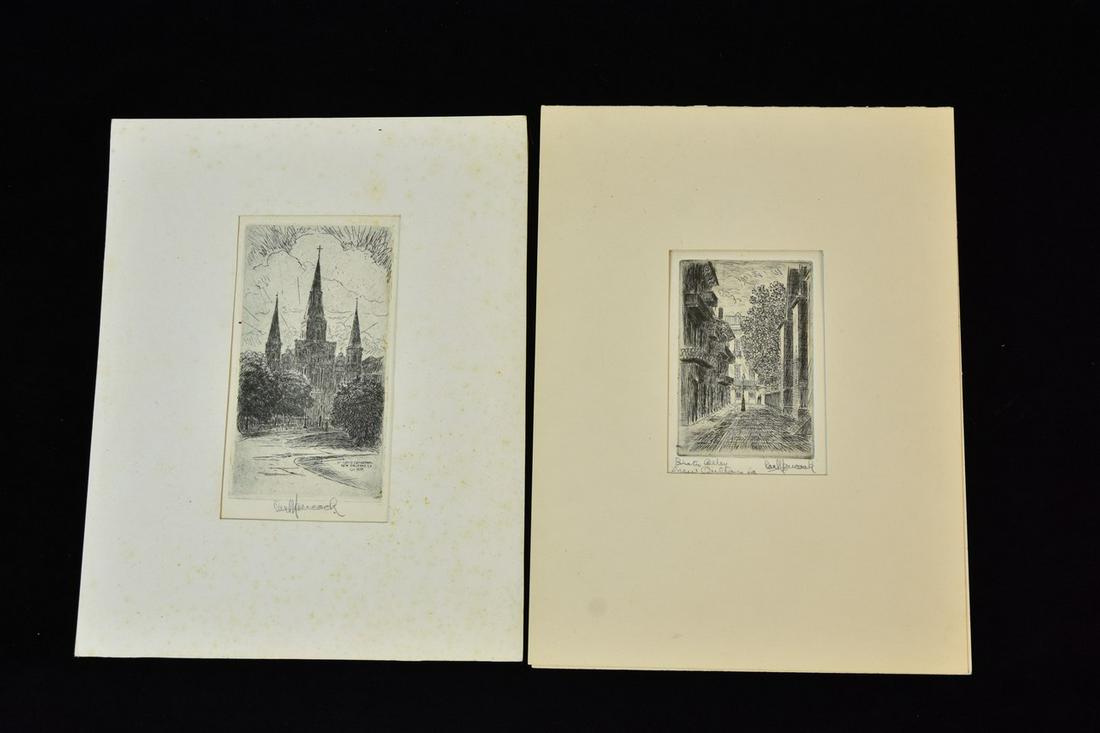James Carl Hancock Signed Etchings