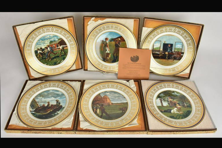 "the Young America Of Winslow Homer" Plates
