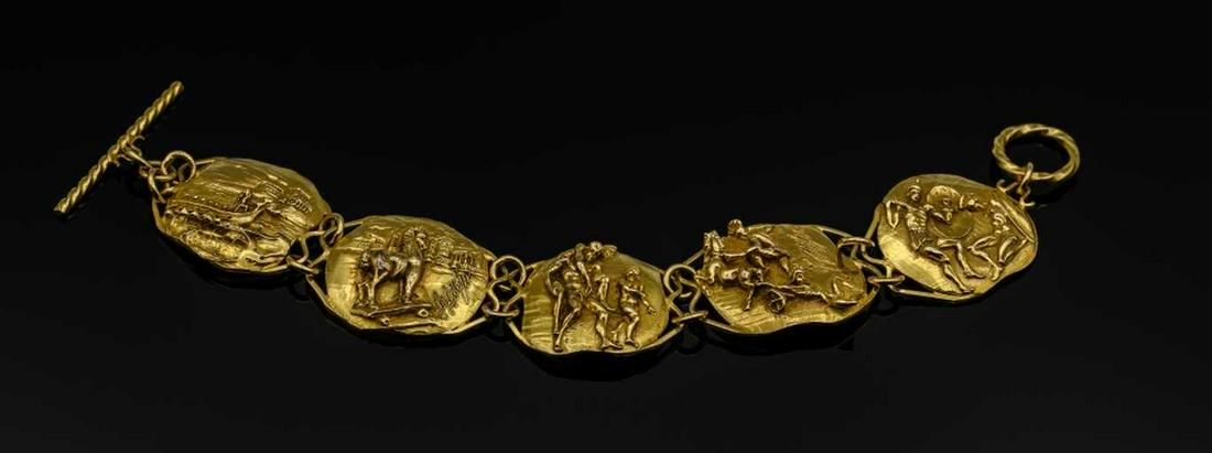 18K Panel Bracelet by Nino d'Antonio Germano, 70g - Dec 19, 2021 ...