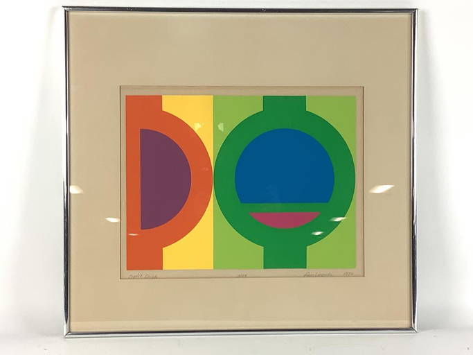 1976 Ann Leech Split Disc Art