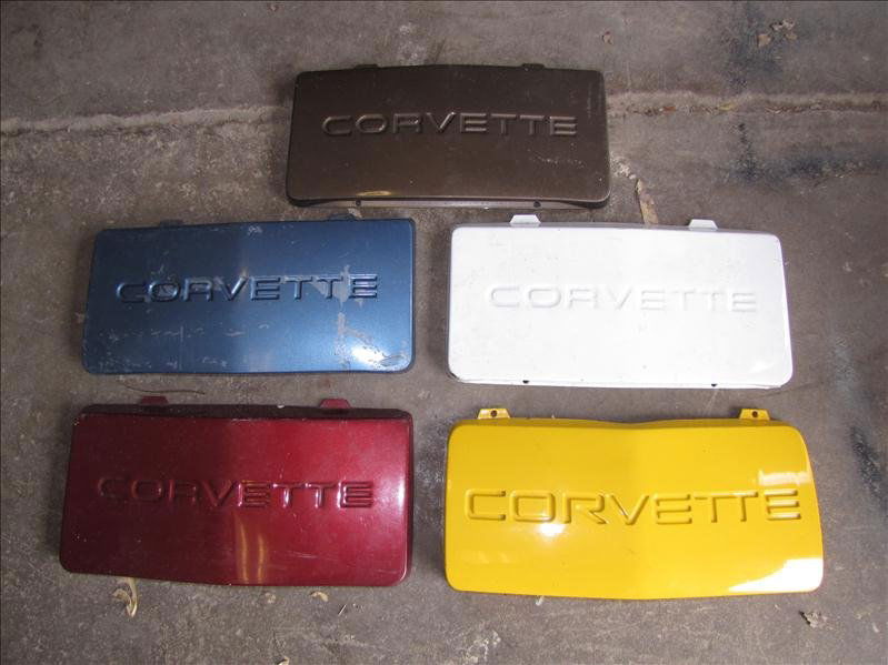 (5) Corvette Front License Plate Covers
