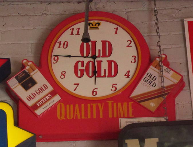 Vintage Old Gold Cigarette Advertising Clock