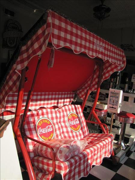 New Deluxe Coca Cola Patio Swing