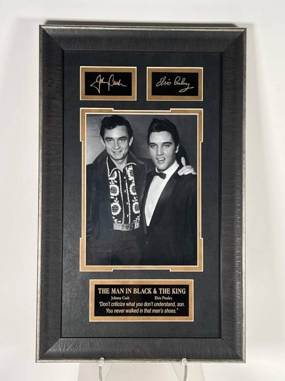 Johnny Cash & Elvis Presley Autographed Photo Auction
