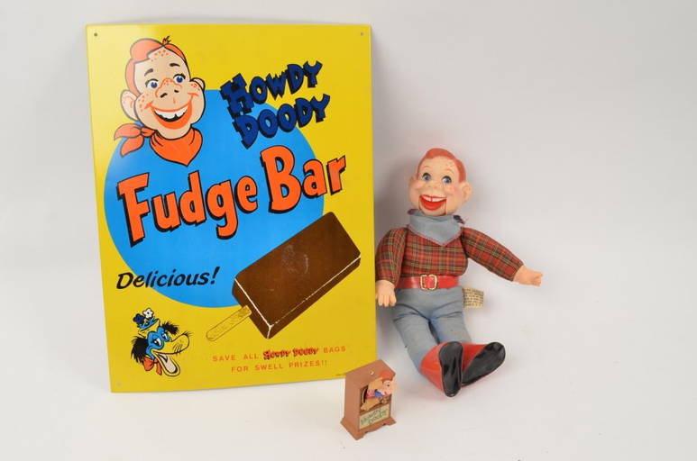 Howdy Doody Doll & Sign