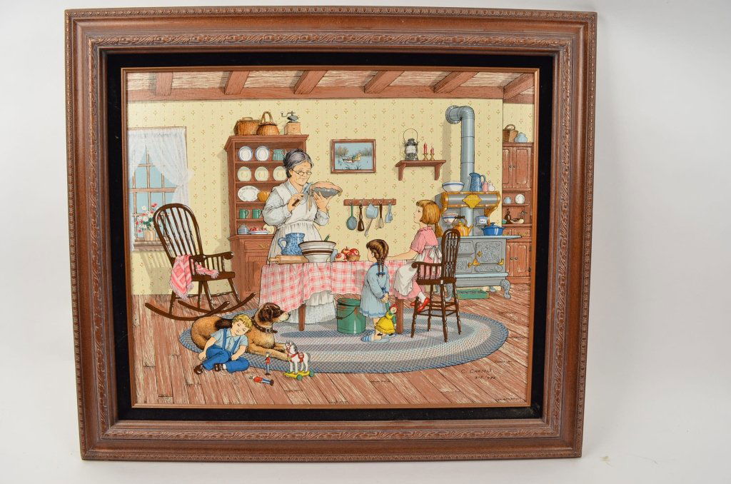 C. Carson Framed Painting