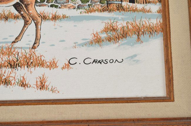 C. Carson Oil On Canvas Pepsi Cola Painting : Lot 225