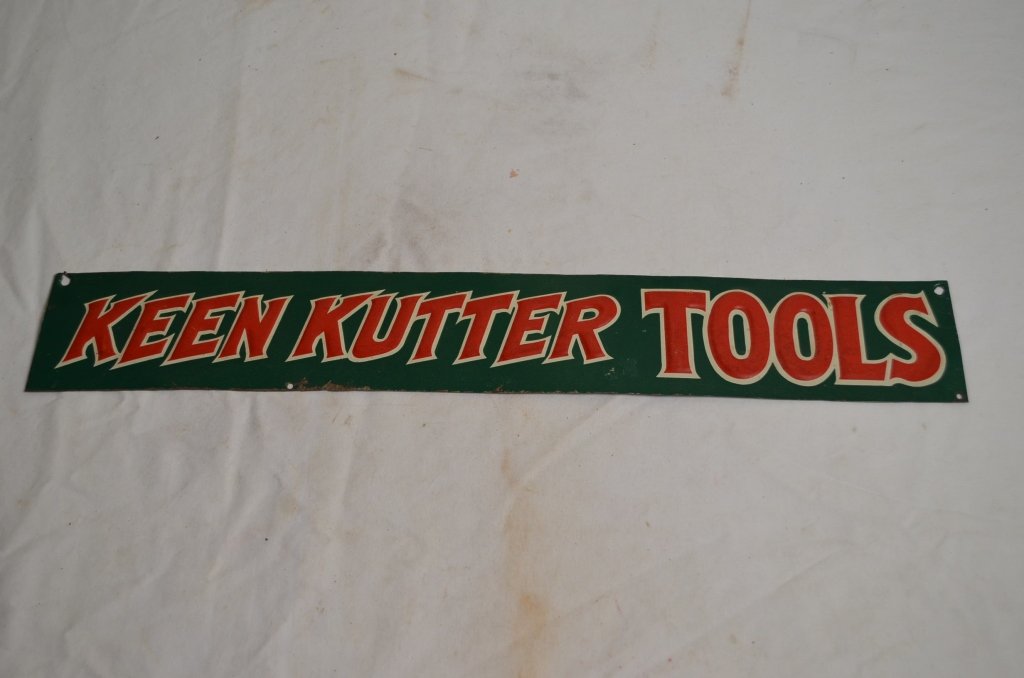Vintage Keen Kutter Tools Embossed Sign