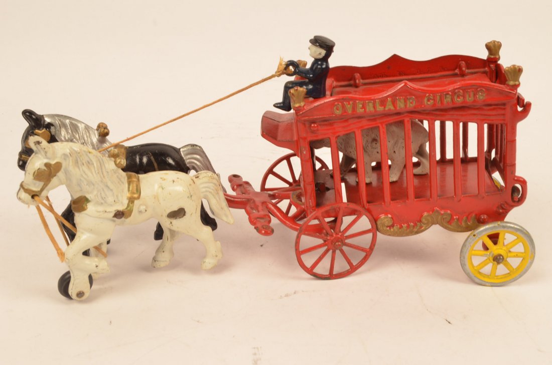 Kenton Cast Iron Toy Horse Drawn Circus Wagon - Aug 13, 2013 | Scheerer ...