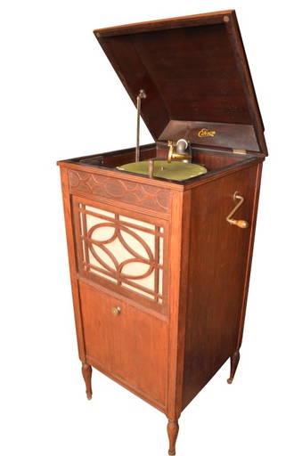 *edison C 150, No.6 Disc Phonograph & Records