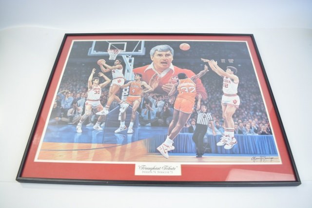 Bobby Knight "Triumphant Tribute" Print