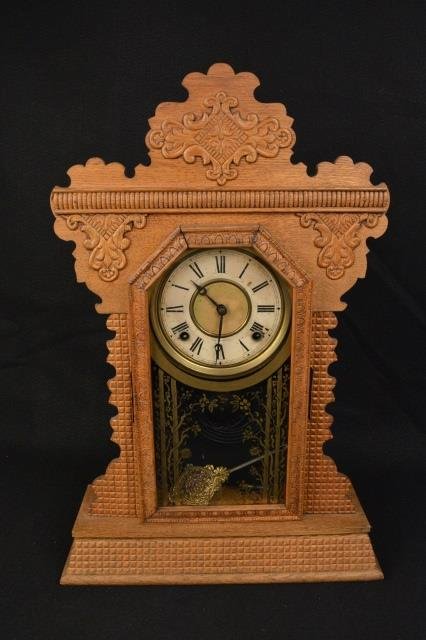 *E. Ingraham Co. Gingerbread Mantel Clock