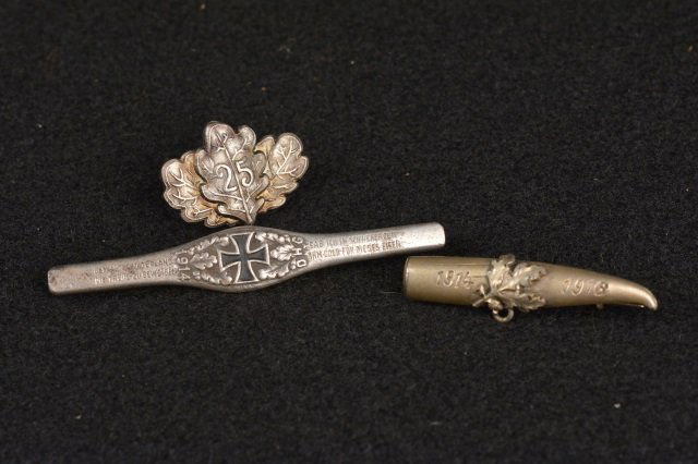 (3) Wwi/wwii German Pins Military Insignia