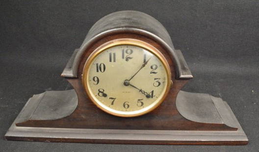 Antique William L. Gilbert No. 411 Porcelain Mantel Clock