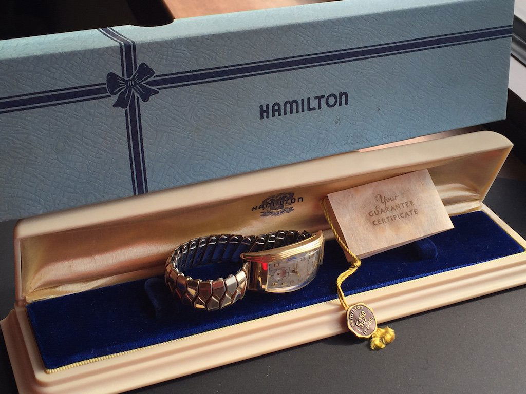 Hamilton 14k Gold Filled Watch W/ Box & Certificate