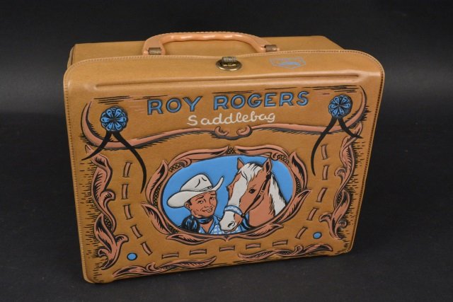 Roy Rogers 1960 Vinyl Saddlebag Lunch Box