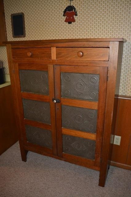 Tin Punched Pie Safe